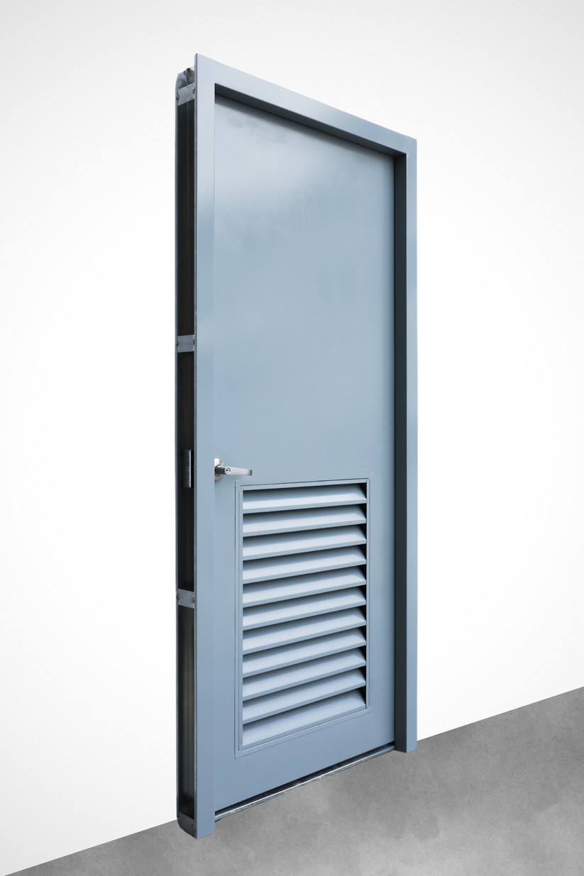 Plain Steel Door | With Half Bottom Louver – ADA Steel Door ...