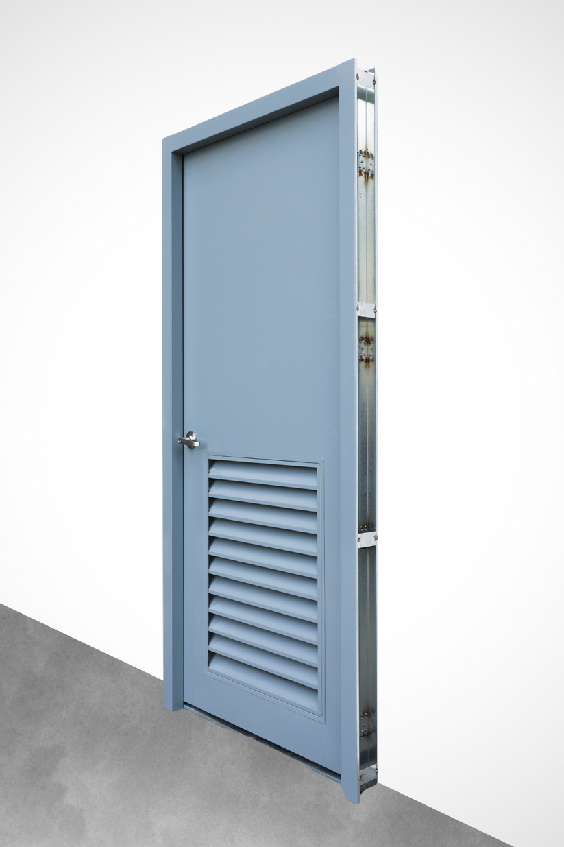 Plain Steel Door | With Half Bottom Louver – ADA Steel Door ...